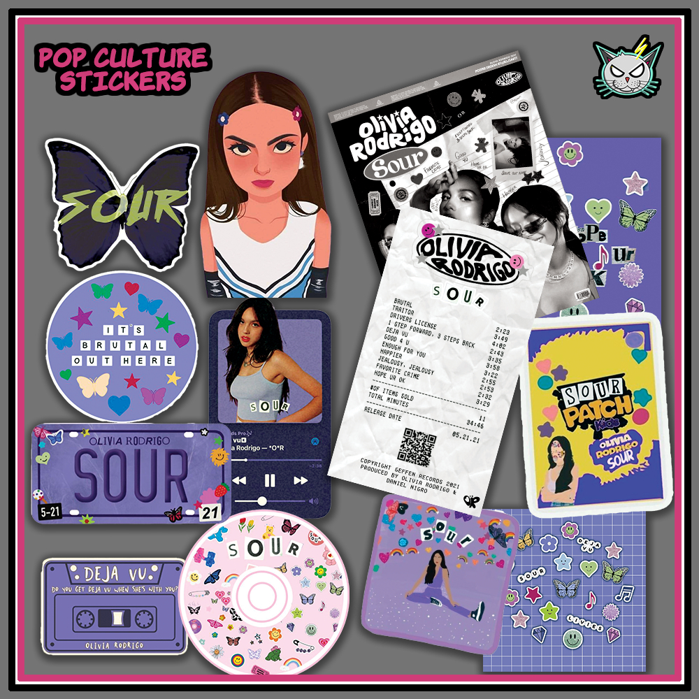 Artist - Olivia Rodrigo Vinyl Sticker Pack - Available in 2 Variants ...