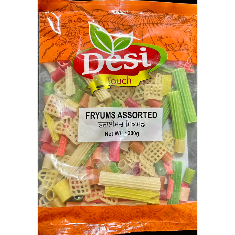 Desi Touch Fryums - Assorted Colors & Shapes - Ready To Fry Crackers ...