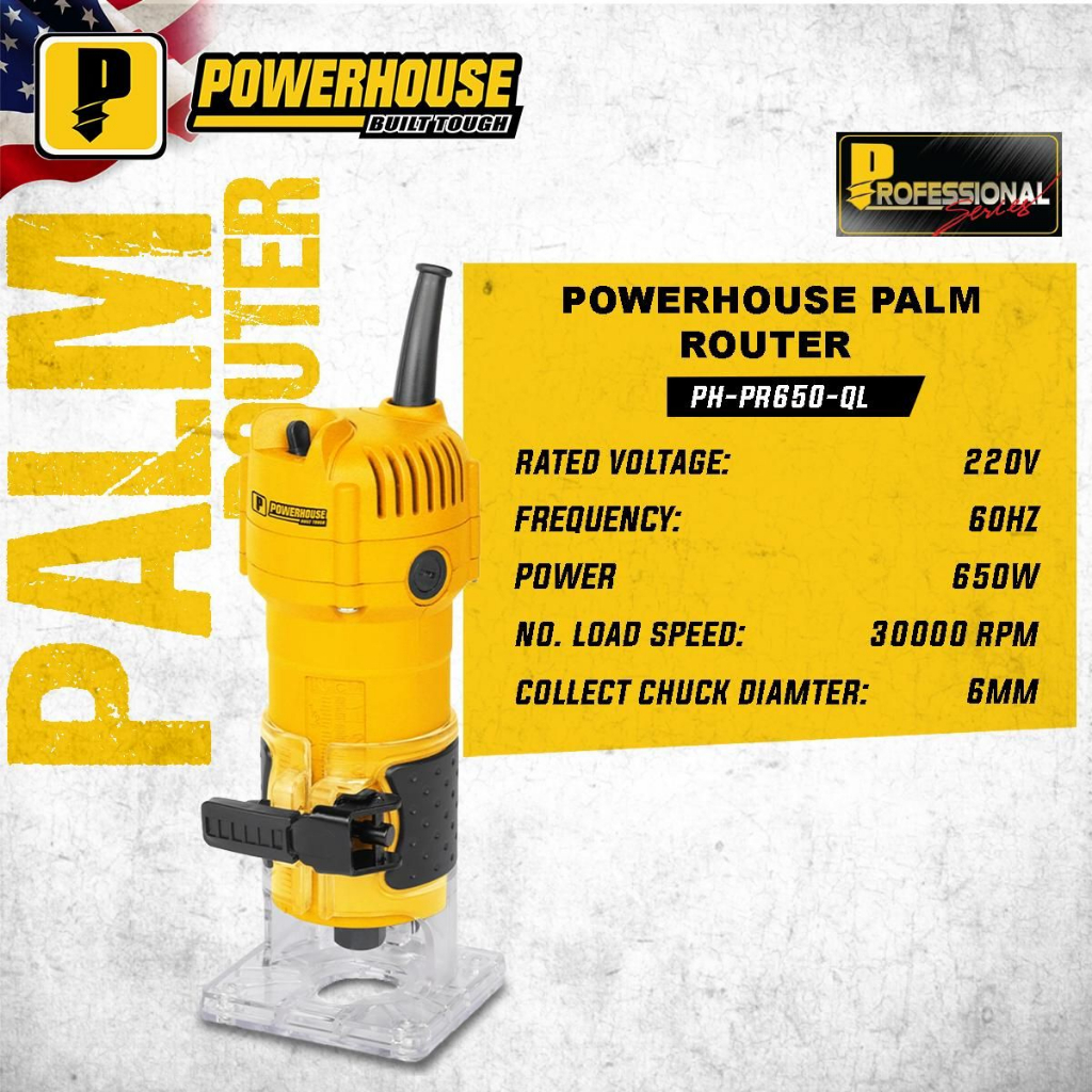 Powerhouse Palm Router Trimmer w/Lock 500W | 650W PHPT | Shopee Philippines