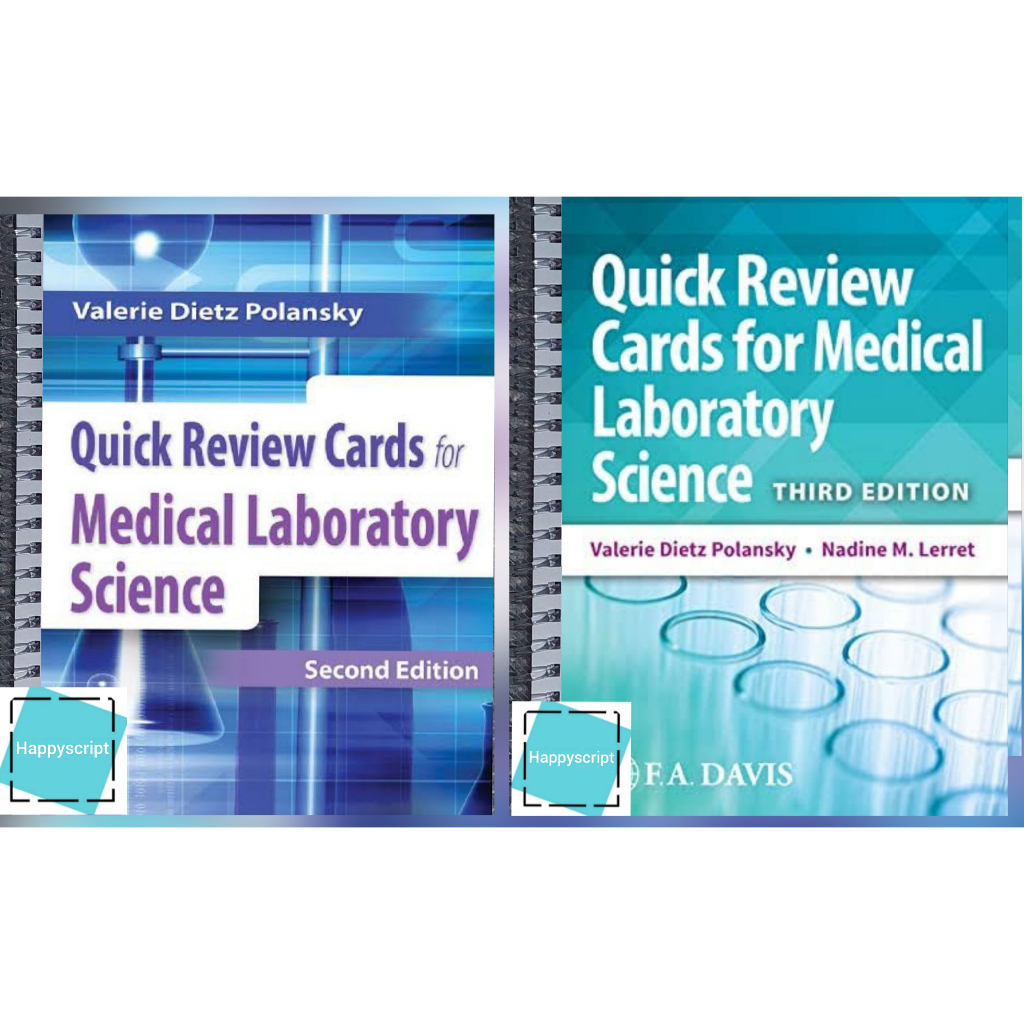 QUICK REVIEW CARDS FOR MEDICAL LABORATORY SCIENCE 2ND & 3RD EDITION ...