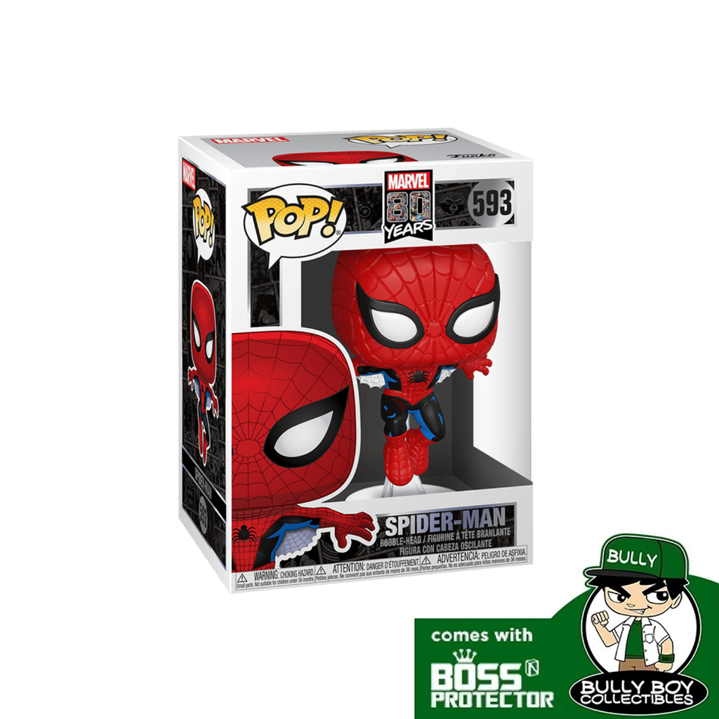Funko POP! Marvel: Marvel 80th First Appearance - Spider-Man 593 With ...