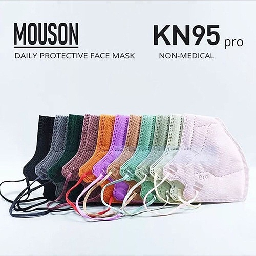 10 PIECES ORIGINAL MOUSON PRO 5D FACE MASK SAME COLOR EAR LOOP FACEMASK ...