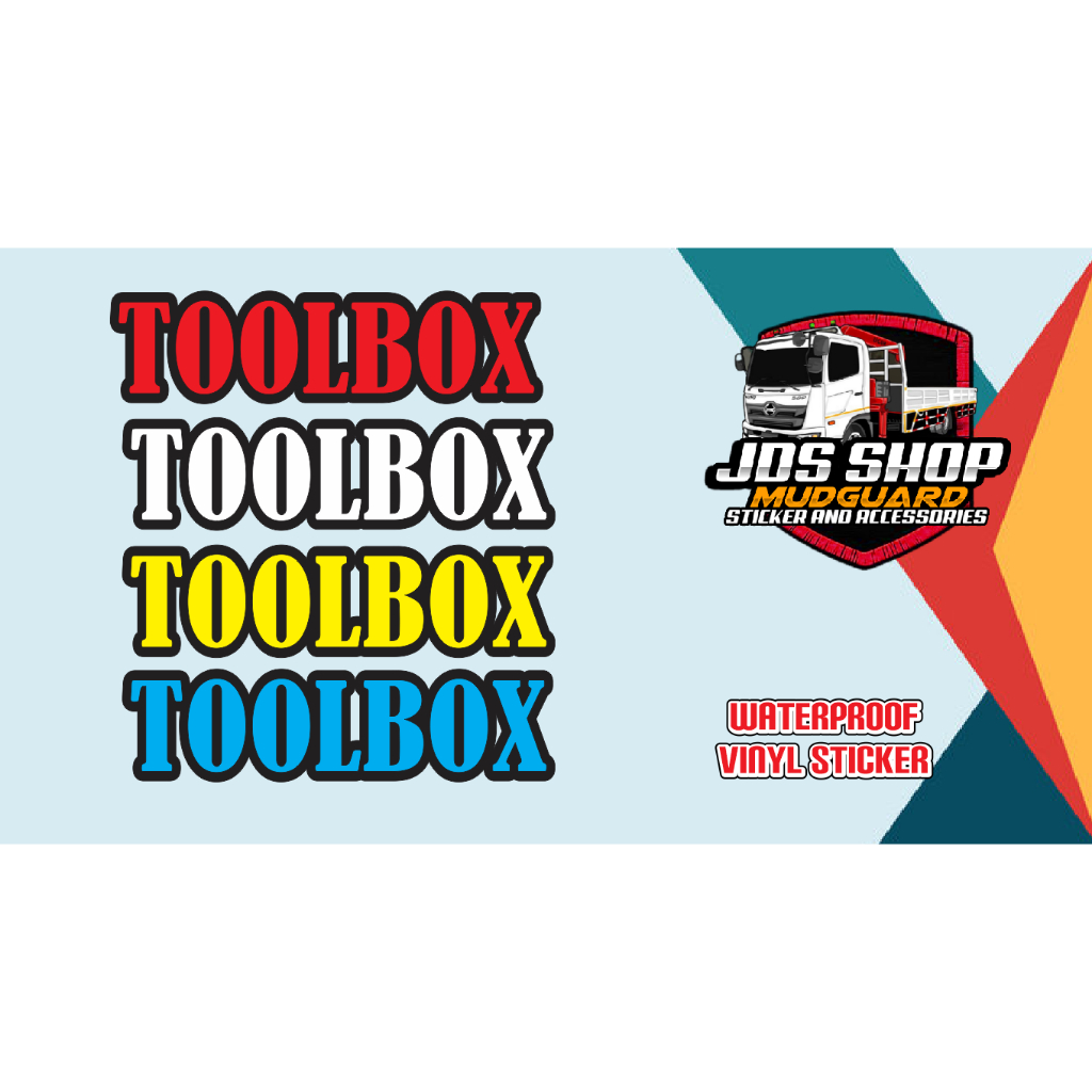 TOOLBOX waterproof decals vinyl sticker | Shopee Philippines