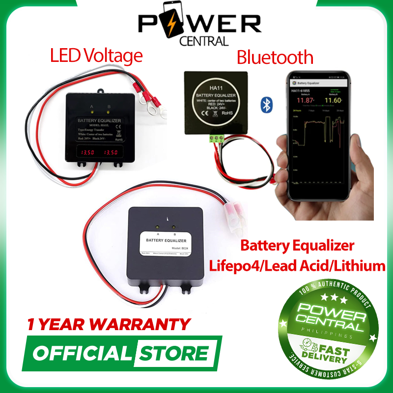 Power Central Battery Equalizer Balancer 2 x 12V 24V Lifepo4 Lead acid ...