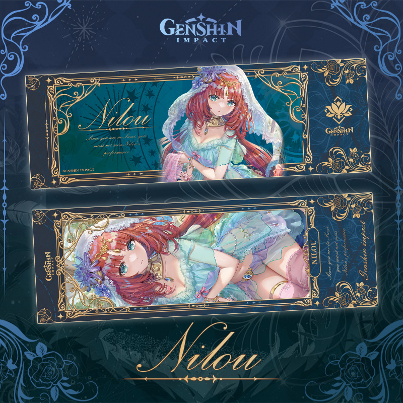 Genshin impact Laser ticket double-sided gilded Ayaka Knave Raiden Shogun bookmark | Shopee ...