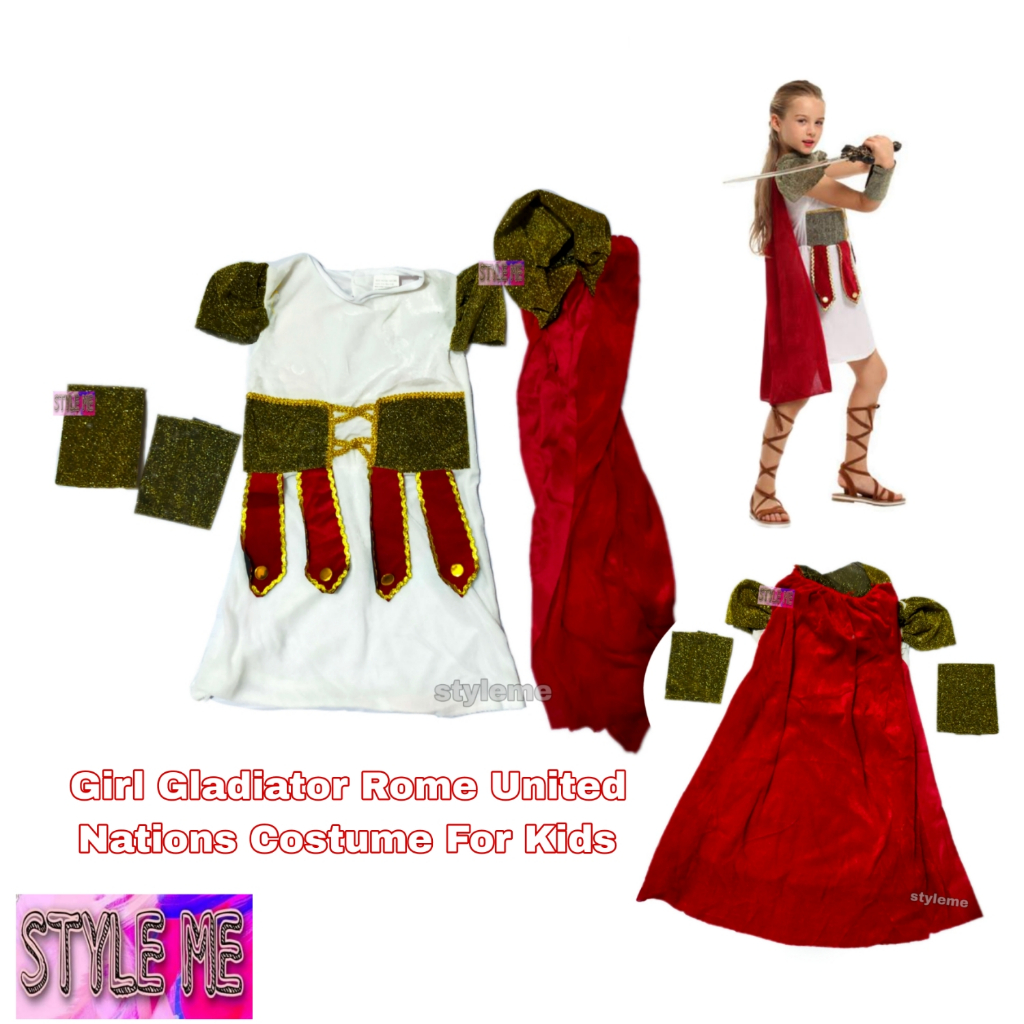 Gladiator Girl United Nations Costume Complete Set Cosplay Role play ...