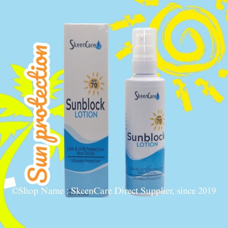SUNBLOCK LOTION SPF70 (120ml) | Shopee Philippines