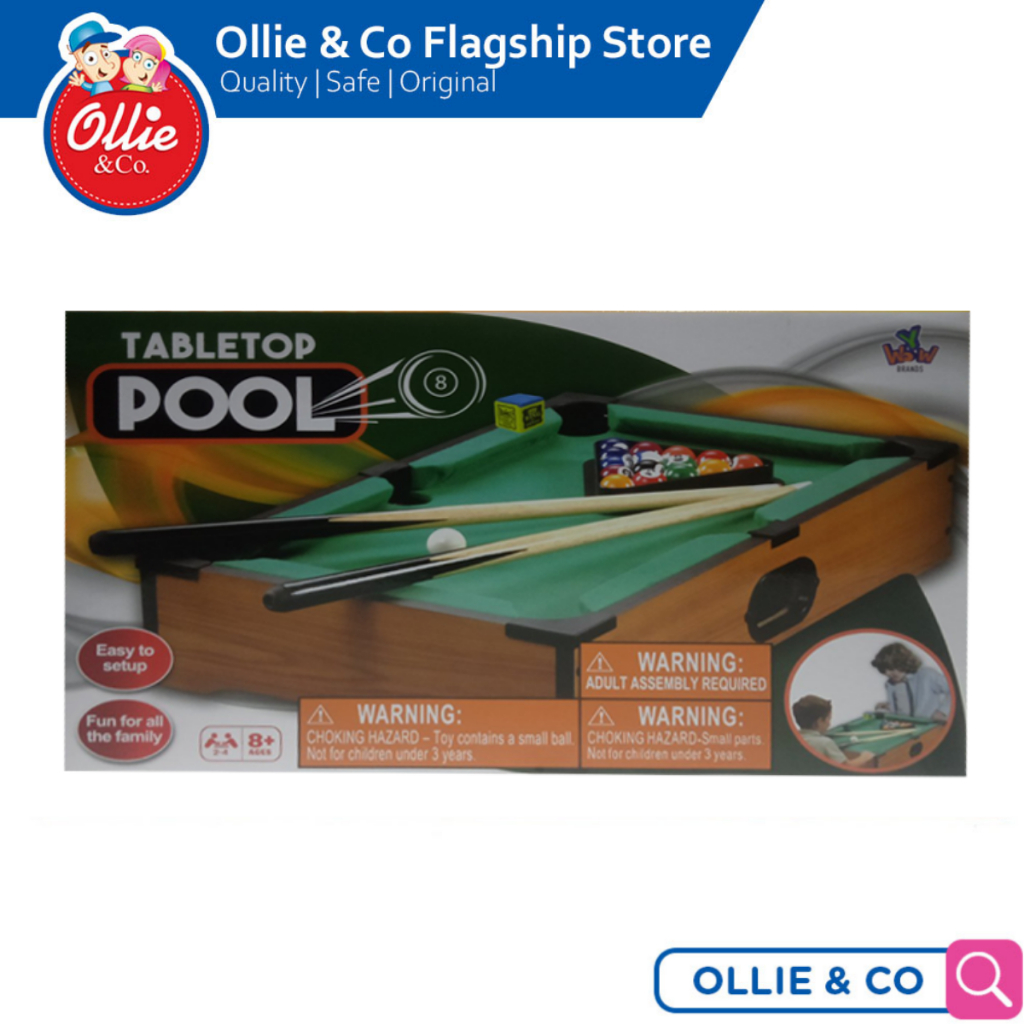 Ywow - Wooden Tabletop Billiards | Compact Pool Table Game | Mini ...
