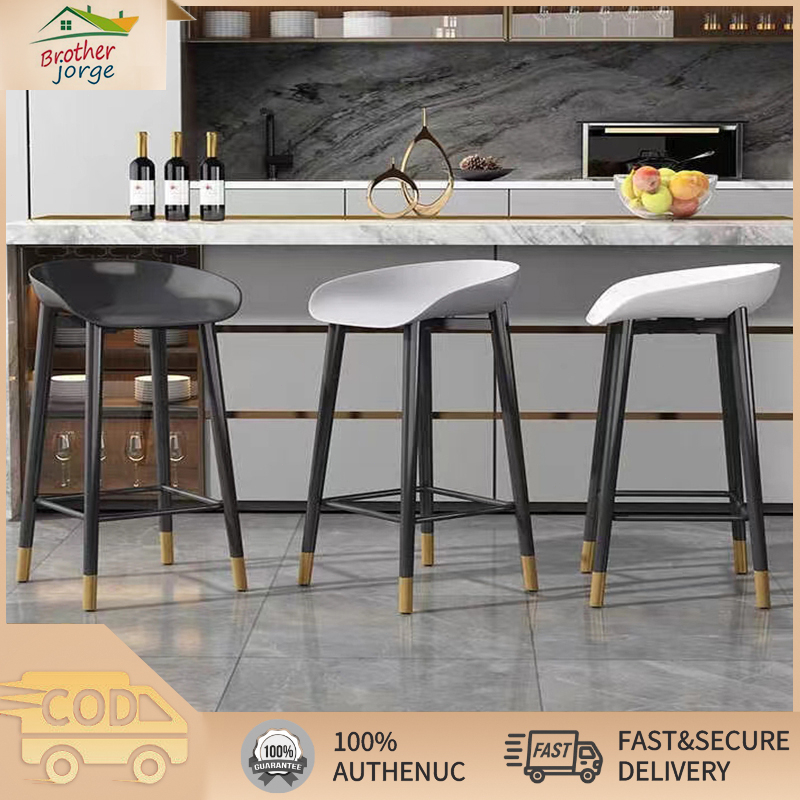 Nordic Modern Bar & Club Chair High Chair Milk Tea Shop High Stool Home ...