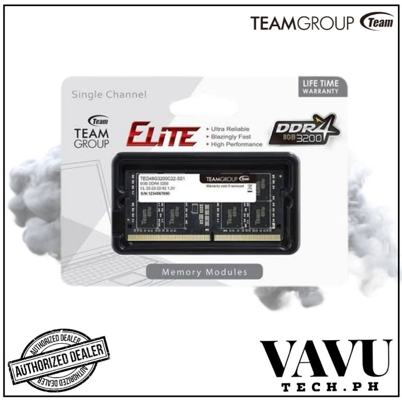 Team Group Elite Sodimm 16GB 8GB 3200mhz DDR4 Laptop Memory | Shopee Philippines