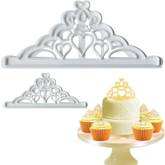 2pcs Crown Cutter Fondant Crown Cutter Cookie Cutter Cake Topper Crown ...