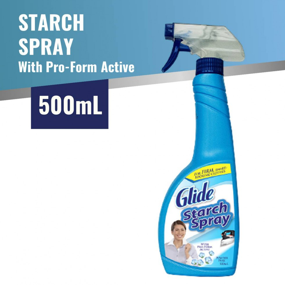 Glide Starch Spray With Pro-Form Active 500Ml | Shopee Philippines