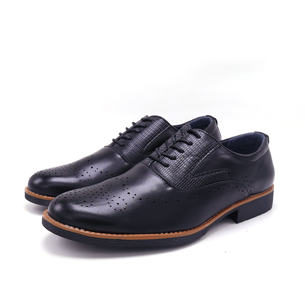 Men's Black leather shoes OFFICE/CASUAL SHOES BM/PR | Shopee Philippines