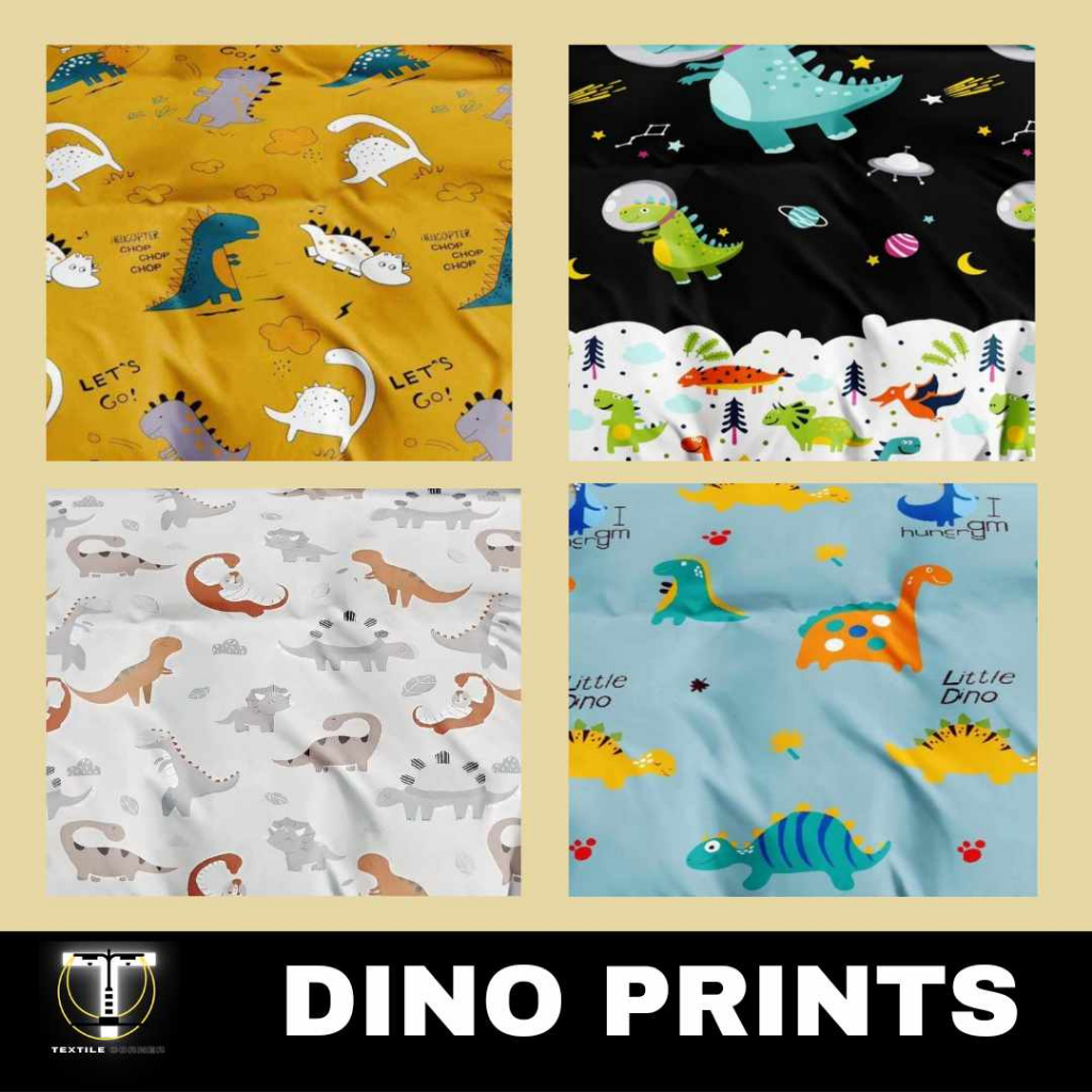 TEXTILE CORNER PH PREMIUM CANADIAN COTTON PER YARD | DINO PRINTS (1-11) | Shopee Philippines