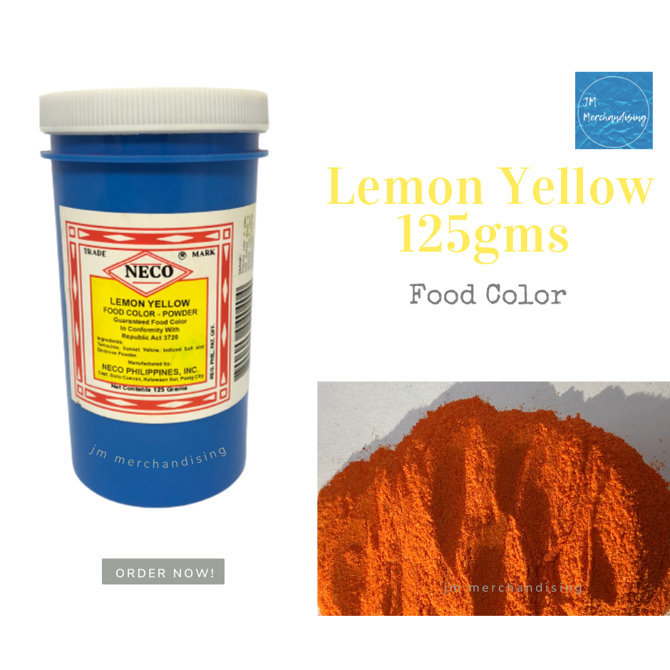 NECO Lemon Yellow Food Color 125gms | Shopee Philippines