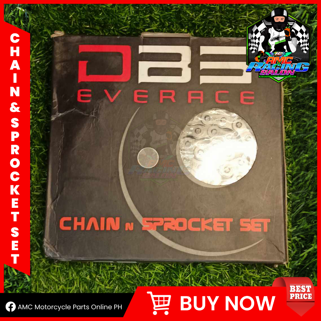 DBS EVERACE Chain & Sprocket SET - XRM/WAVE | Shopee Philippines