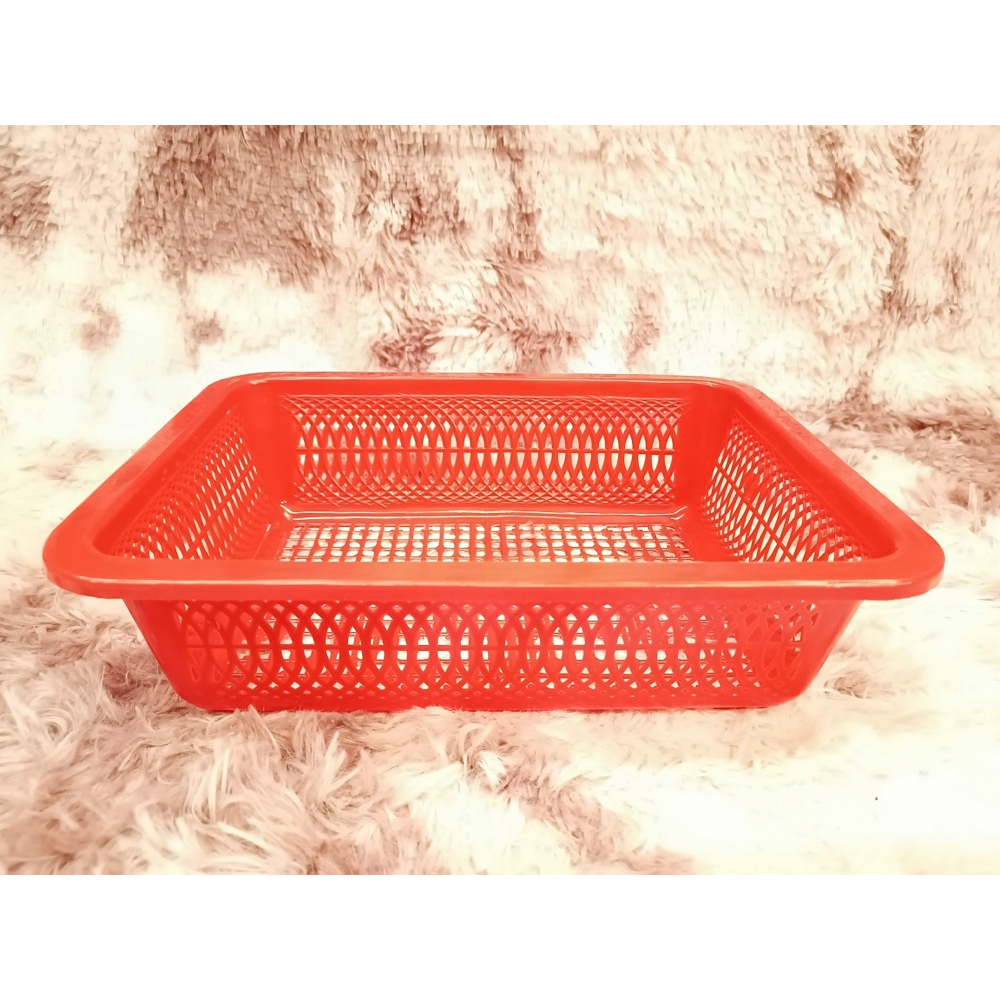 LOCAL KING 1PC Mesh Type Rectangular Tray Multipurpose Plastic Strainer ...