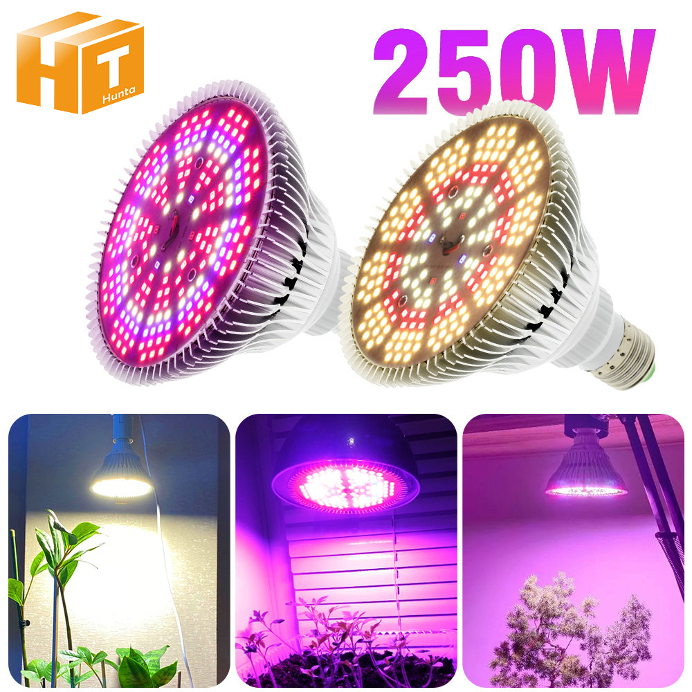 E27 Full Spectrum LED Grow Light AC85-265V For Greenhouse 3000K 5000K ...