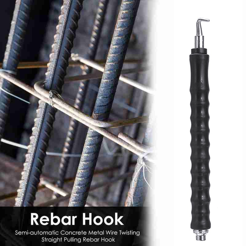 Semi-Automatic Rebar Tier Straight Rebar Tying Hook Steel Tie Wire ...