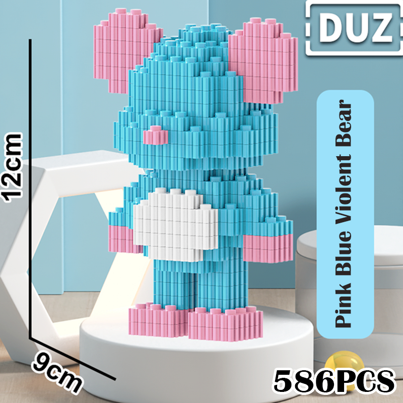【DUZ】Bear Blocks Building Blocks Cartoon Series Educational Toys Kaws ...