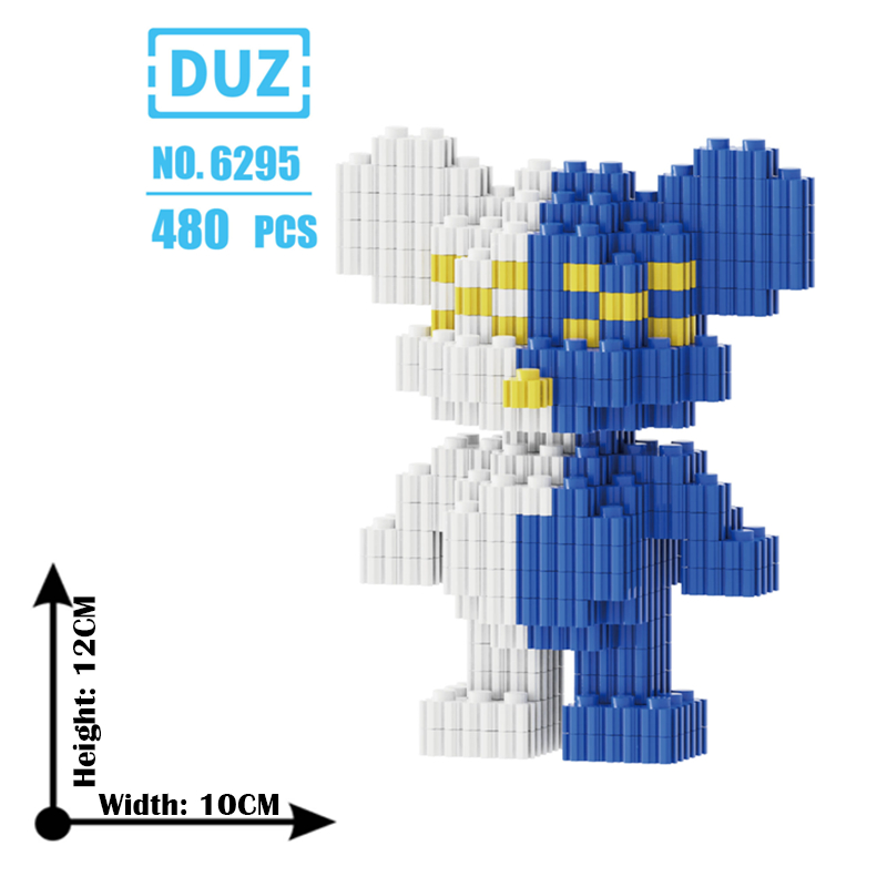 【DUZ】Bear Blocks Building Blocks Cartoon Series Educational Toys Kaws ...