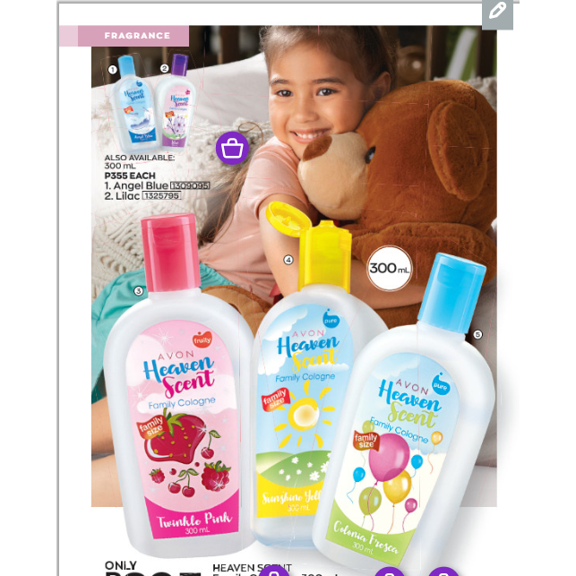 AVON HEAVEN SCENT FAMILY COLOGNES 300ML | Shopee Philippines