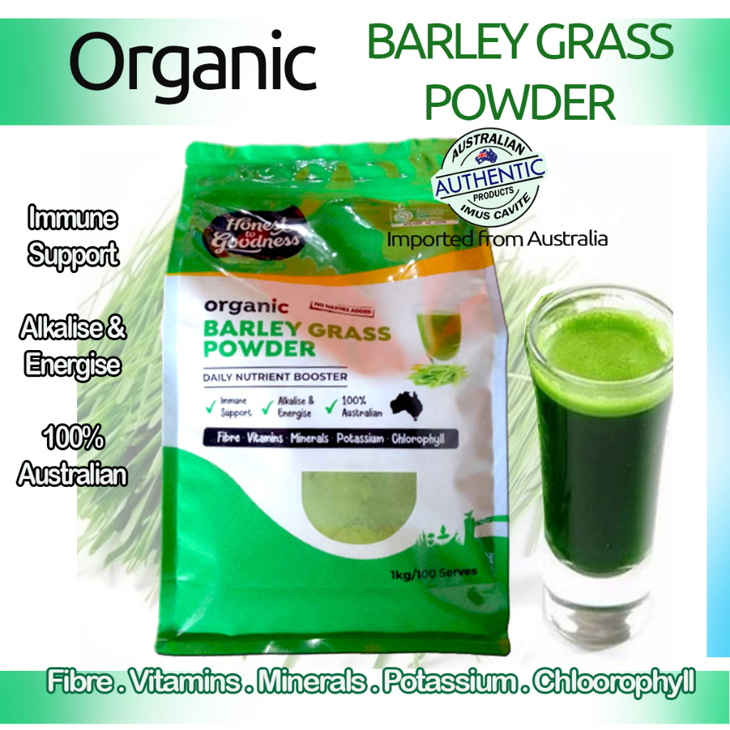 ORGANIC BARLEY GRASS POWDER Honest to Goodness, Australian Certified ...