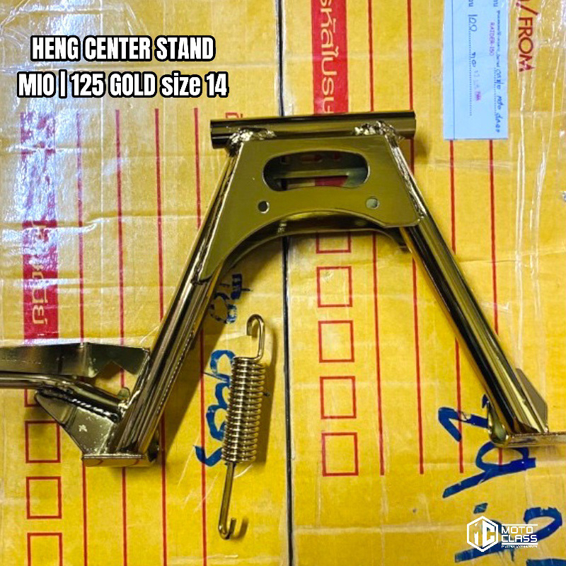 HENG CENTER STAND MIO I 125 GOLD size 14 | Shopee Philippines