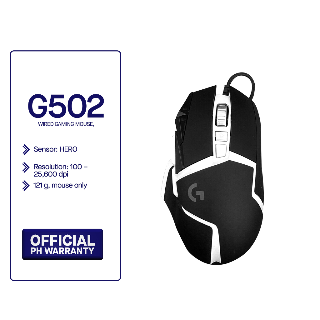 Logitech G502 Hero / G502 Hero SE Tunable High Performance RGB Gaming ...