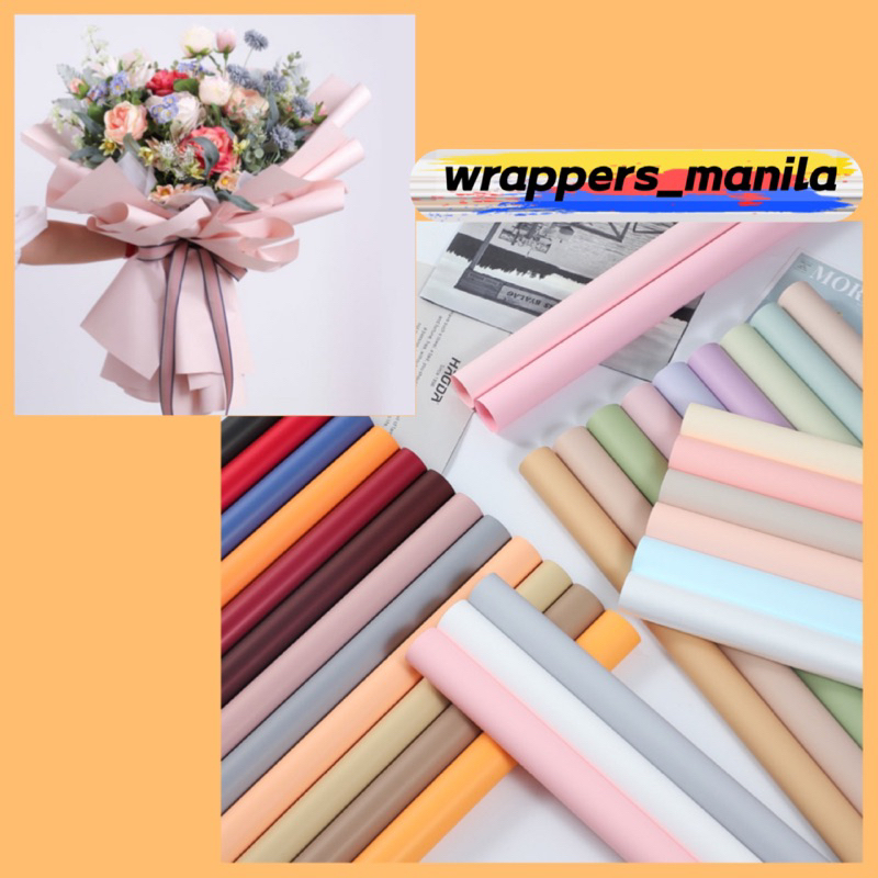 20pcs Quality Single Tone Colored Wrappers Flower Wrapper Bouquet ...
