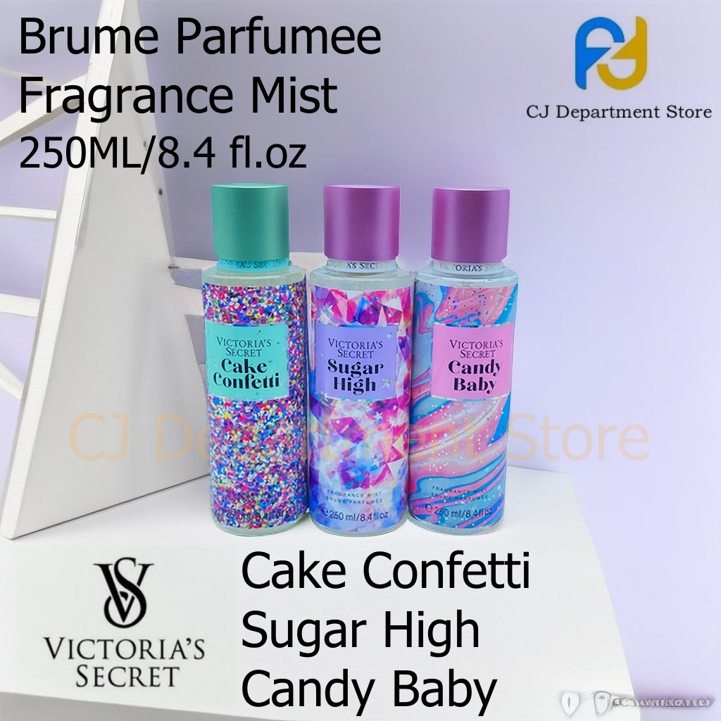Victoria's Secret Perfume Fragrance Mist Cake Confetti/Sugar High/Candy ...