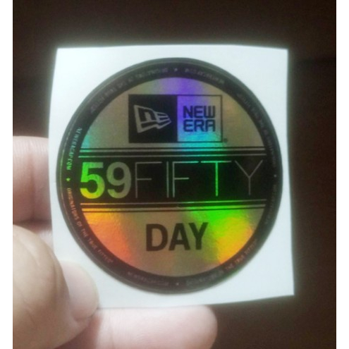 New Era NewEra Cap Replacement Visor Sticker Decals hologram 59fifty ...