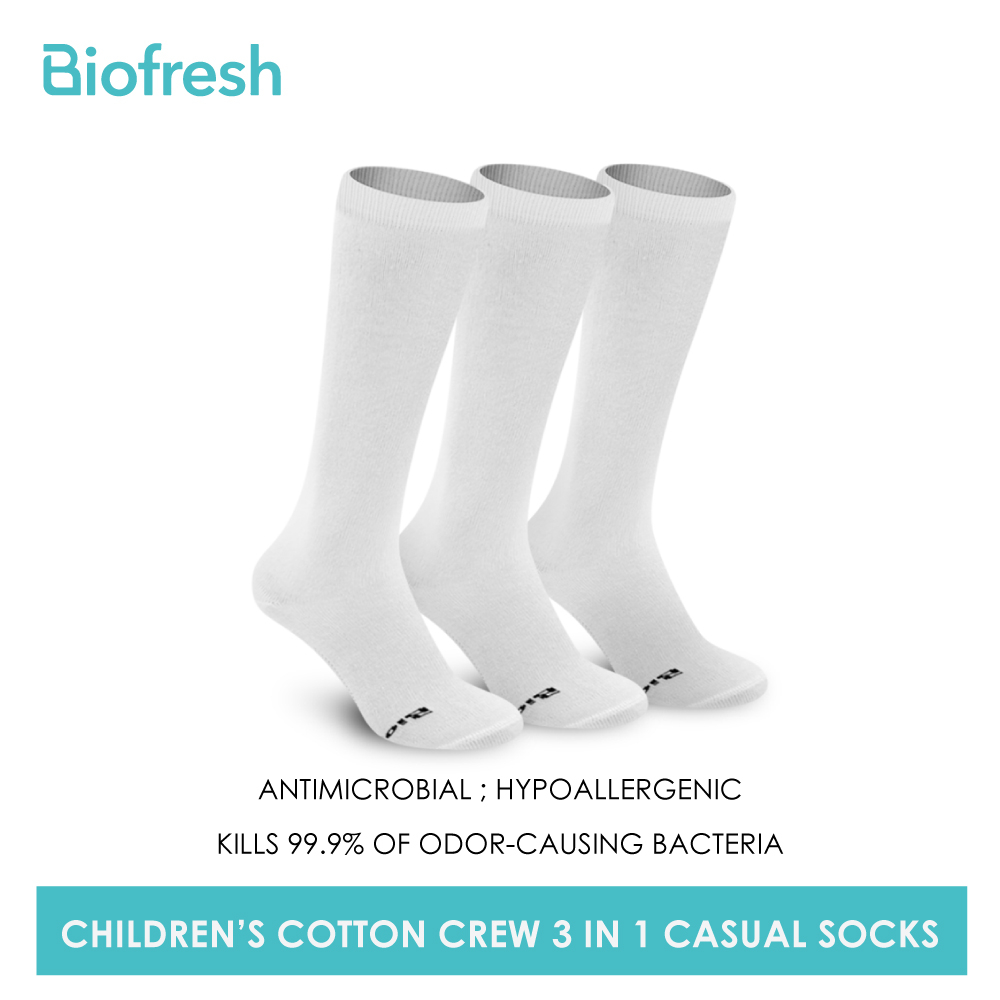 Biofresh RCKHG1 Boys' Antimicrobial Cotton Knee High Lite Casual Socks ...