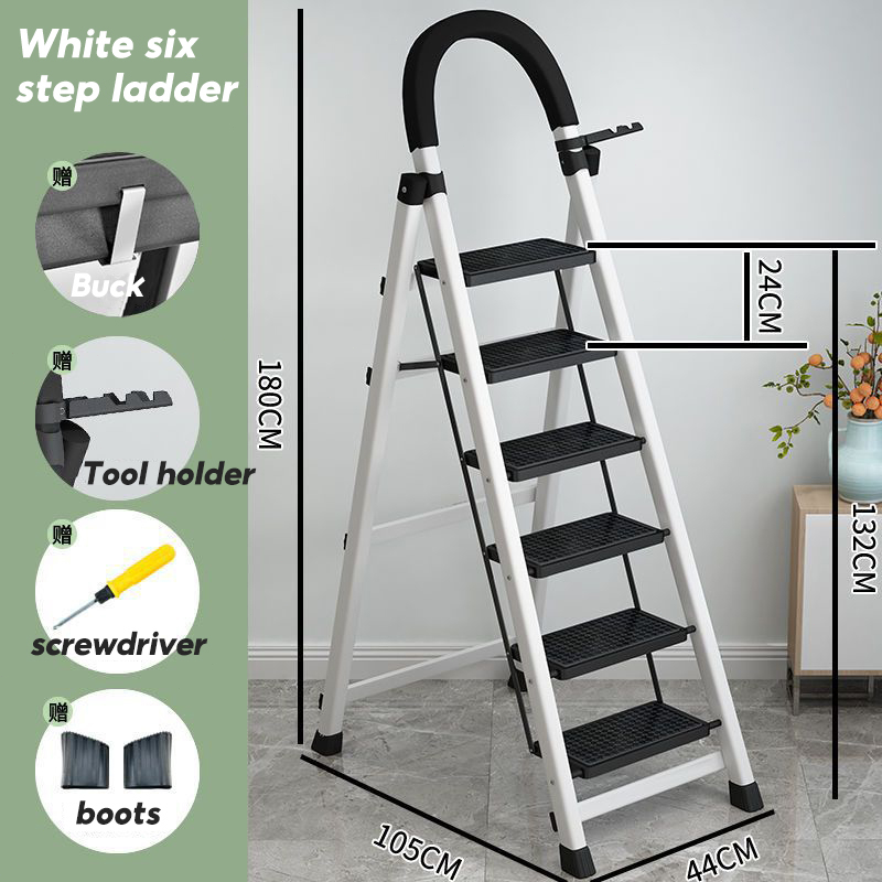 3/4/5/6 Step Ladder Foldable Aluminum Hagdanan heavy duty Step ladder ...