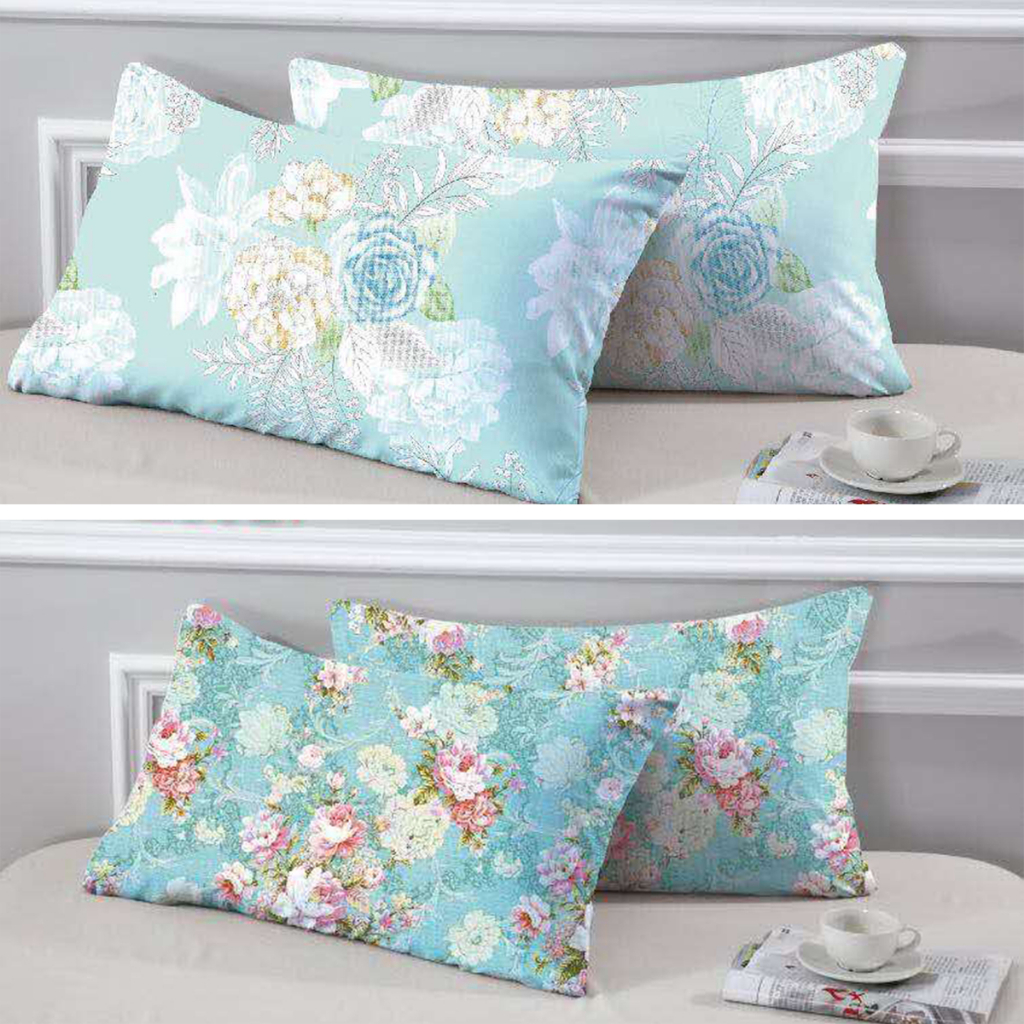 Blue Print Pillow Case Punda Poly Cotton 18×28inch No Zipper Bedsheet ...