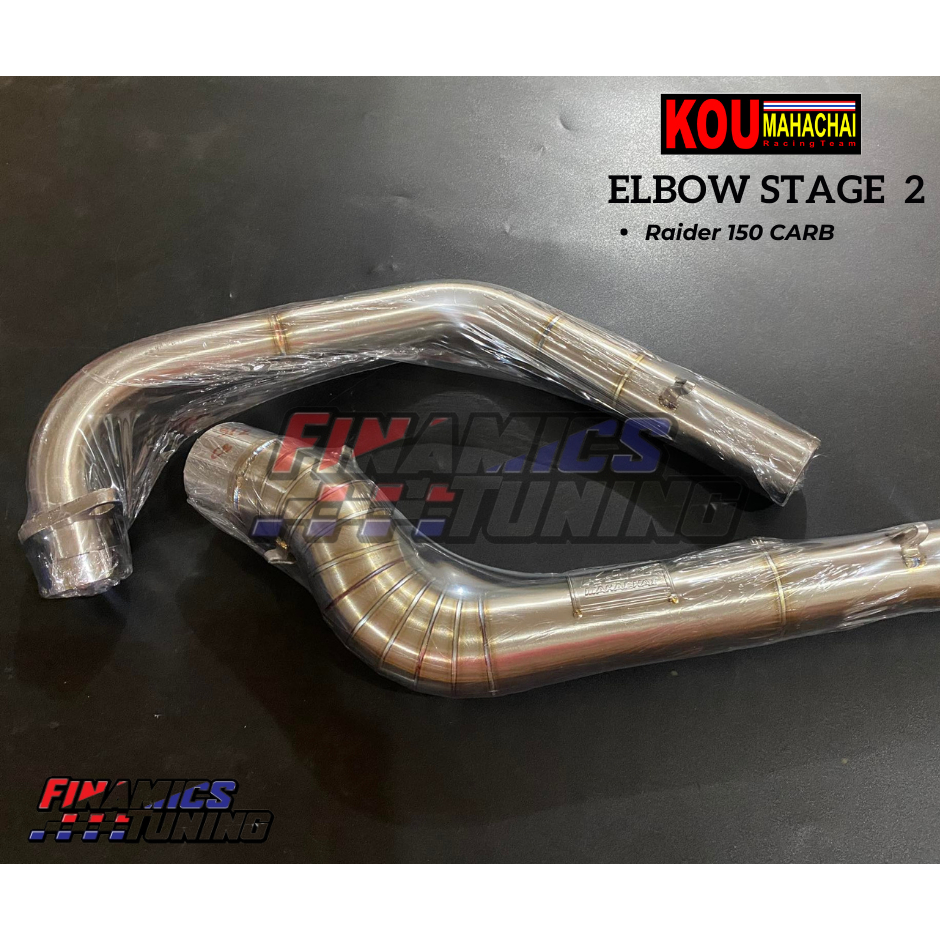 ELBOW STAGE 2 KOU RACE PIPE FOR RAIDER 150 CARB TYPE KOU MAHACHAI ...