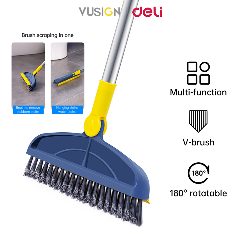 Vusign 2 in 1 Rotatable Magic Wiper Scraper Mop Cleaning Brush Broom ...