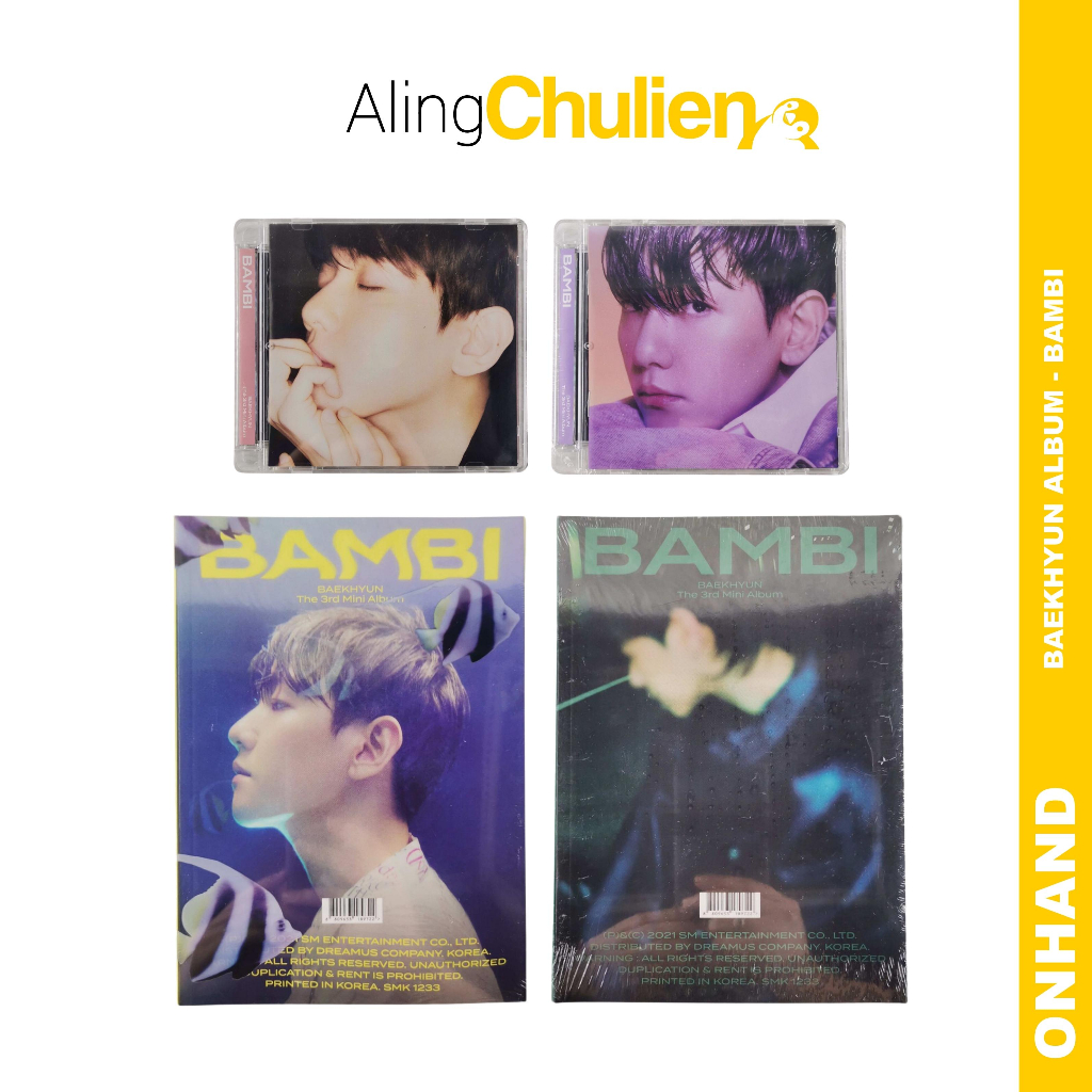 BAEKHYUN - BAMBI - 3rd Mini Album - JEWEL CASE ver | BAMBI Photobook | Shopee Philippines