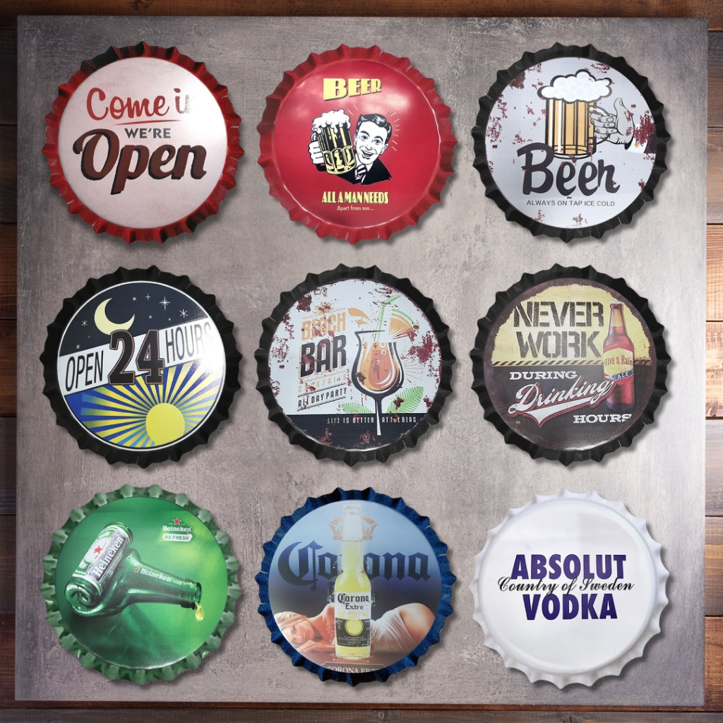 Decors and Beyond Decorative Bottle Caps Bar/beer/WineRustic and ...