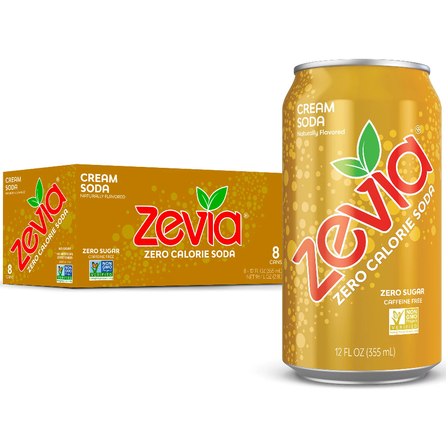 Zevia Zero Calorie Soda - CREAM SODA (8 x 355mL) | Shopee Philippines