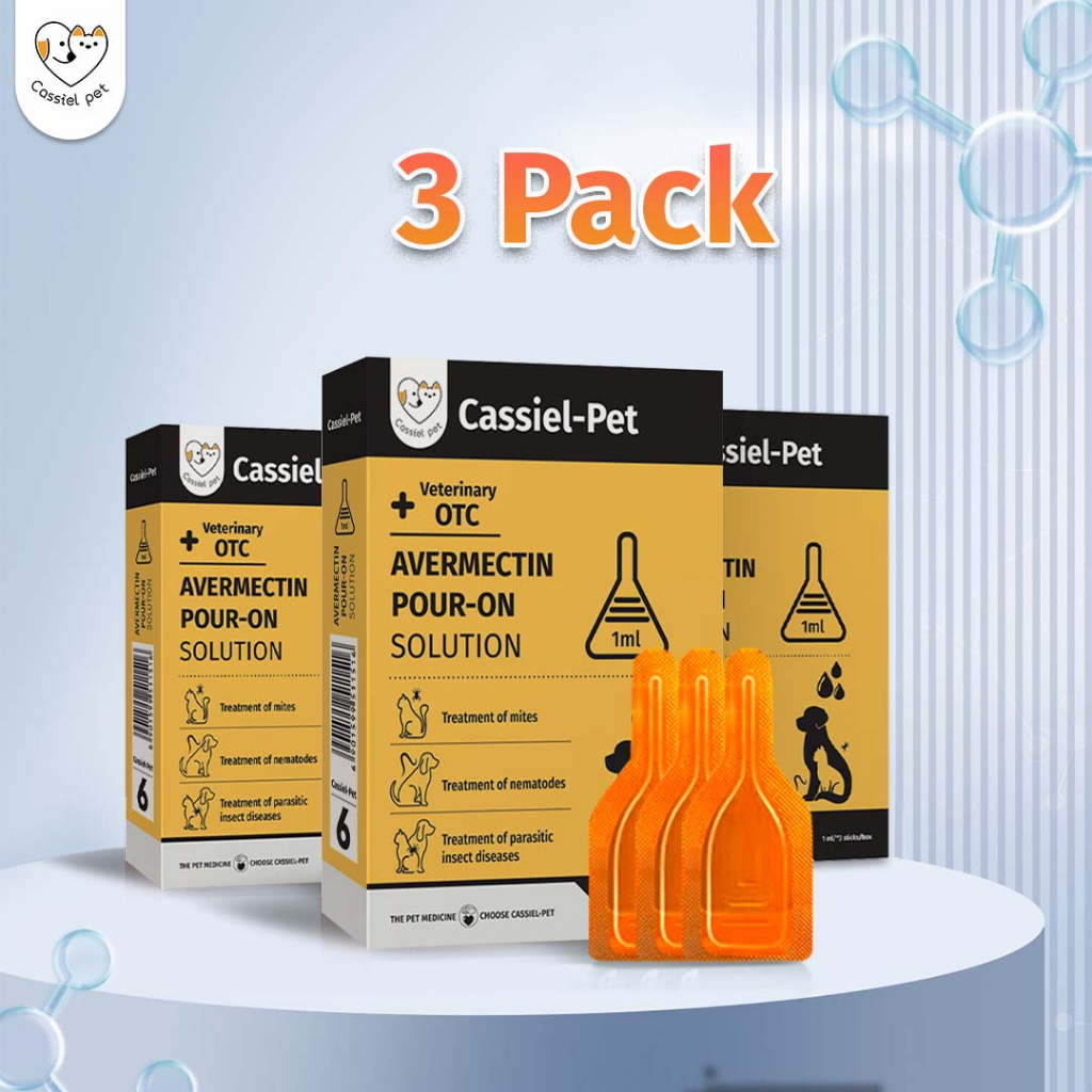 Cassiel Pet Tick and Flea Spot Treatment for Cat & Dog Anti-Flea Anti ...