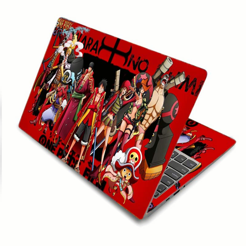 One Piece Anime Laptop Sticker Cover Skin Luffy Zoro 2 Sheets Decals ...