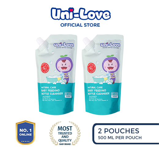 UniLove Baby Bottle Cleanser 500ml x2 | Shopee Philippines