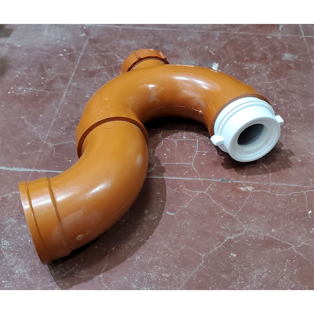 NELTEX SANILINE PVC P-TRAP / P TRAP / PTRAP 2 INCHES COMPLETE SET w ...