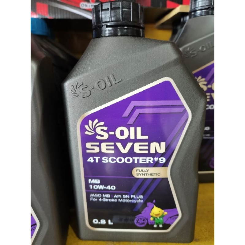 S-OIL SEVEN 4T SCOOTER & RIDER #9 10W-40 JASO MB / MA2 FULLY SYNTHETIC ...