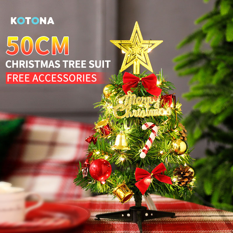 Christmas Miniature Pine Tree Mini Christmas Tree With Light Small ...