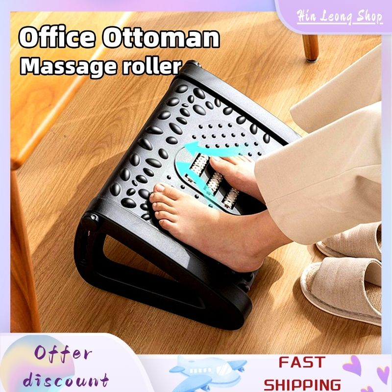 Ergonomic Footrest 2-Level Height Adjustable Angle Office Foot Rest ...