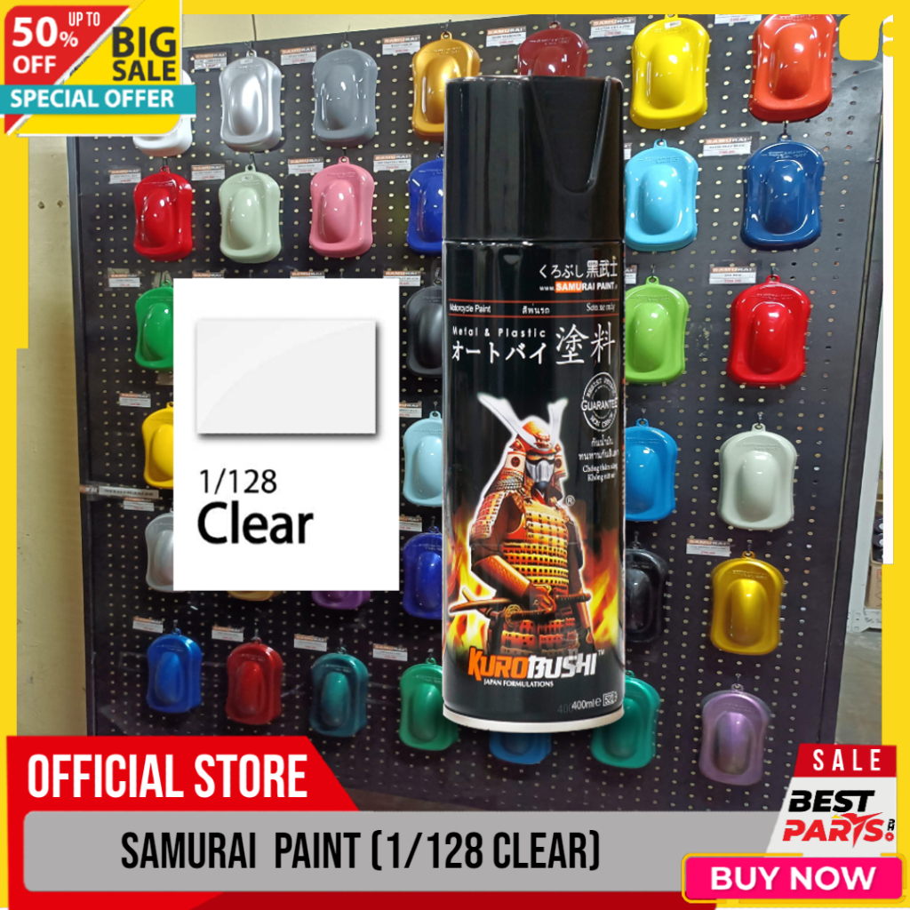 SAMURAI PAINT 1/128 Glossy Clear Top Coat 400ml | Shopee Philippines