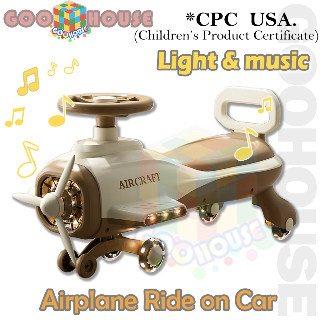 GOO Airplane Ride On Car for kids ride on Airplane Toys for kids car ...