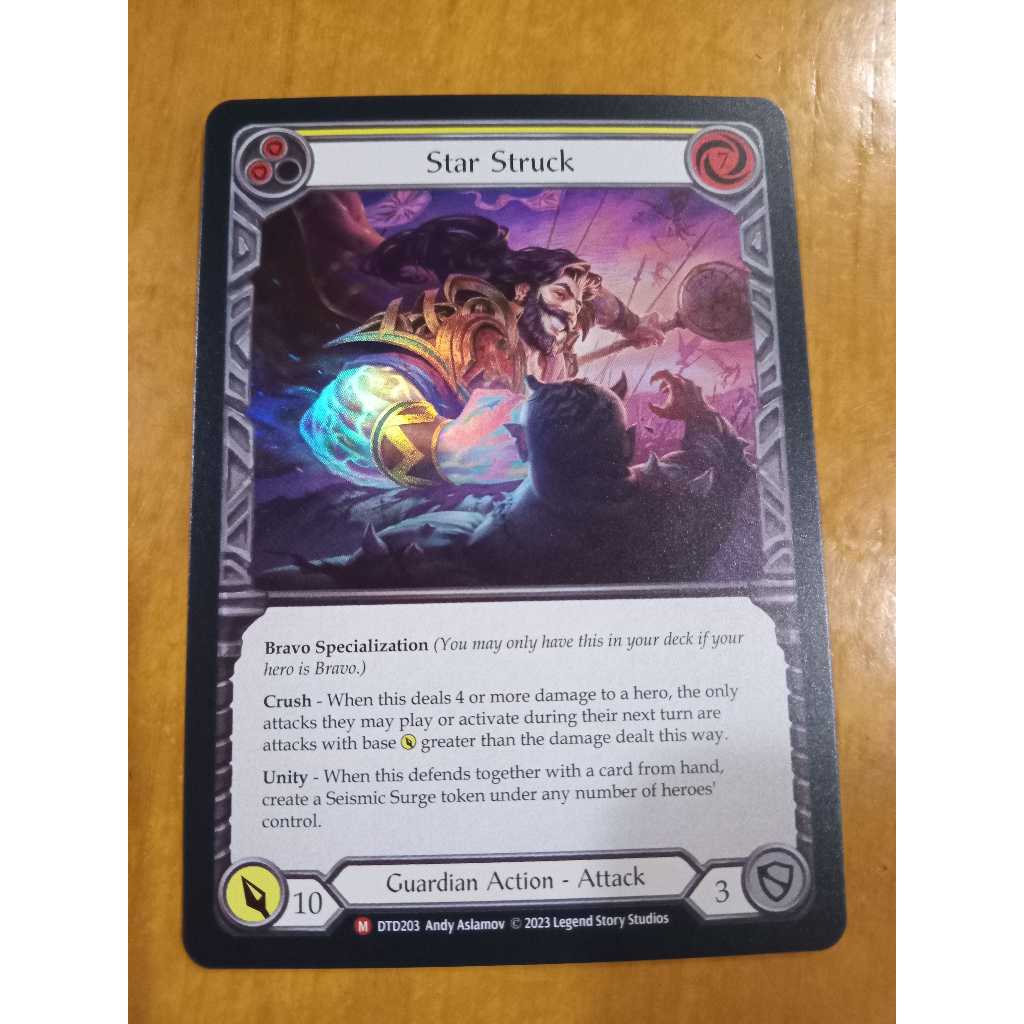 FAB RF Star Struck Rainbow Majestic Dusk till Dawn Flesh and Blood TCG ...